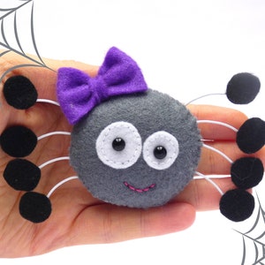 PDF Felt Halloween Spider Sewing PATTERN & Tutorial - Halloween ...