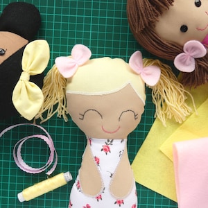 PDF Simple Rag Doll Sewing PATTERN & Tutorial - Doll Pattern for ...