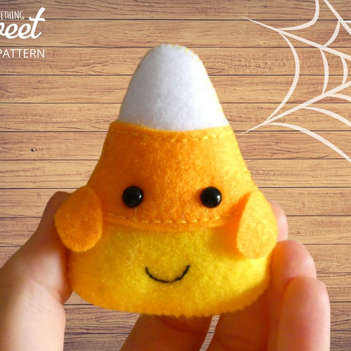 Halloween Candy Corn Sewing PATTERN PDF Halloween Easy Felt - Etsy
