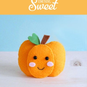 Pumpkin Sewing PATTERN PDF - Easy Felt Sewing Project for Beginners ...