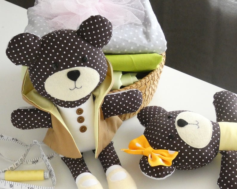 PDF Animal Rag Doll Sewing PATTERN & Tutorial Cat Doll | Etsy