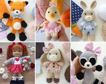 Crochet Rag Doll Rabbit - Etsy