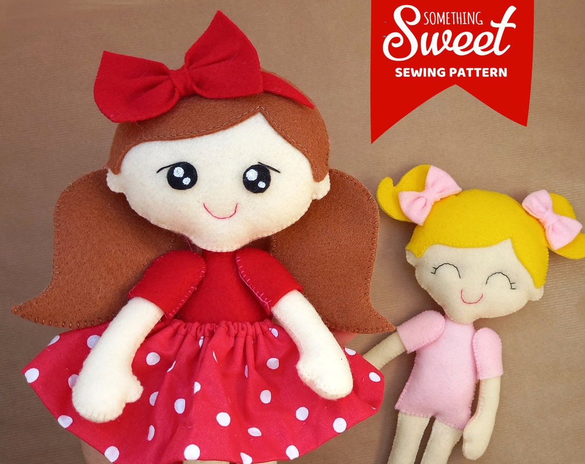 PDF Quiet Book Sewing PATTERN & Tutorial - Dollhouse Pattern, Felt Doll ...
