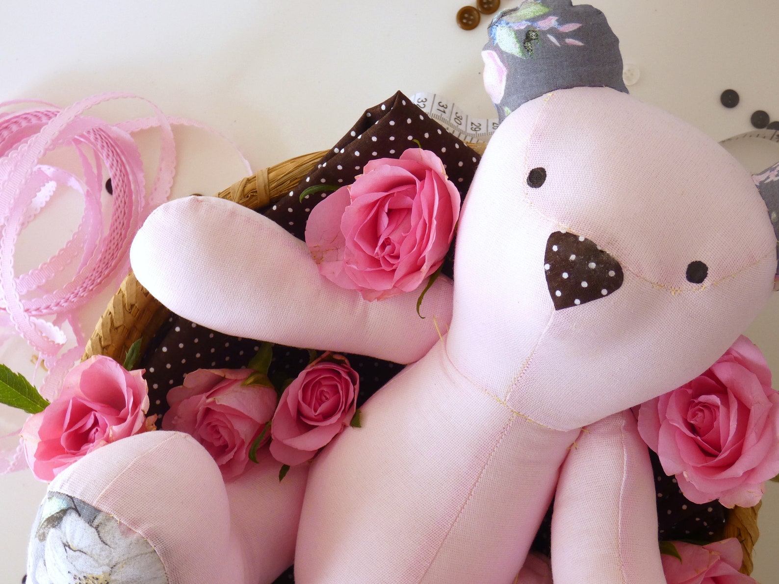 2 in 1: PDF Memory Teddy Bear and Bunny Sewing PATTERN & - Etsy