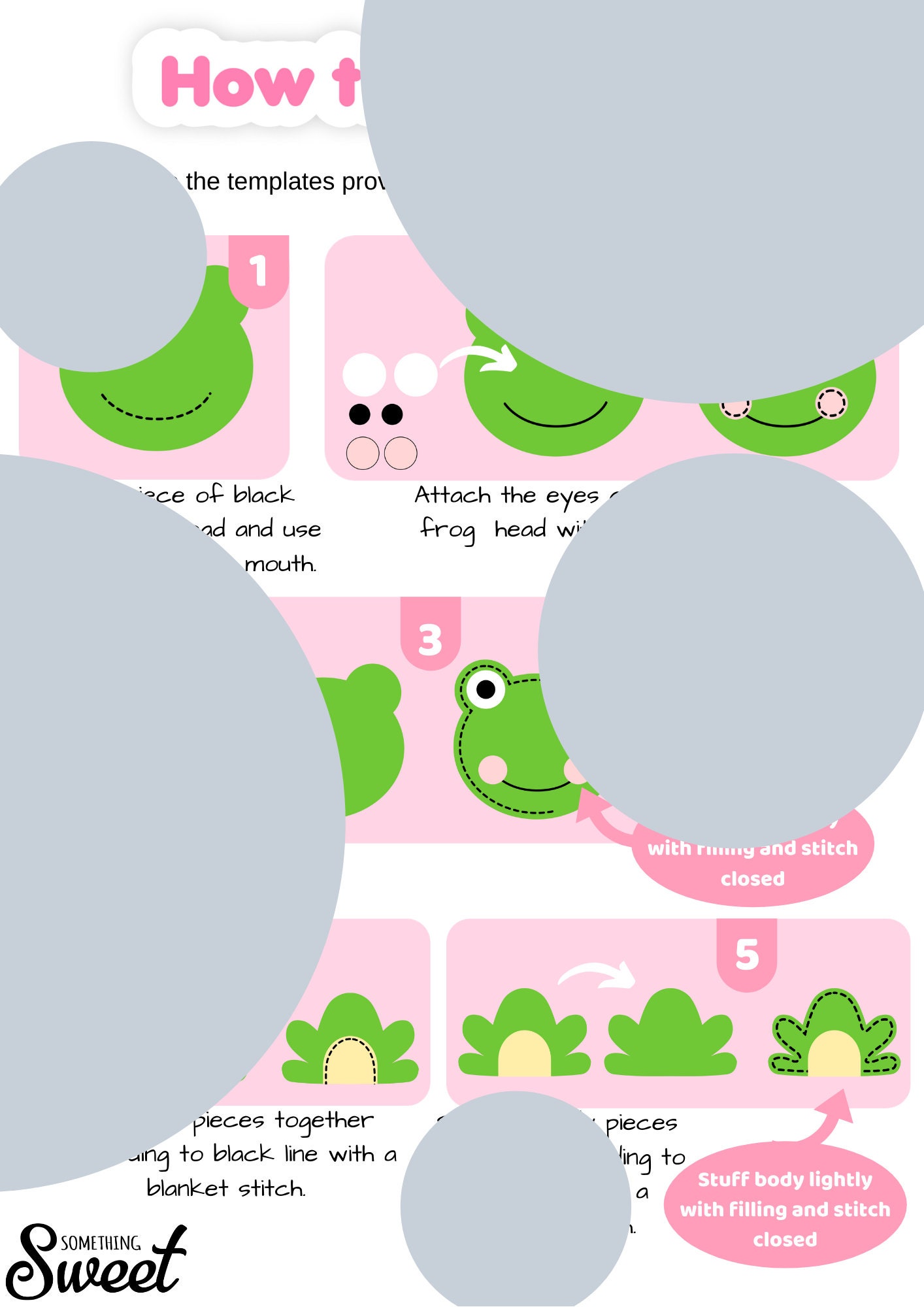 PDF Felt Frog Sewing PATTERN & Tutorial Stuffed Animals - Etsy