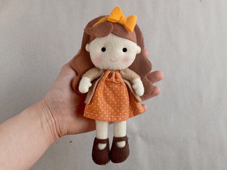 Felt Rag Doll Hand Sewing PATTERN & Tutorial - Etsy