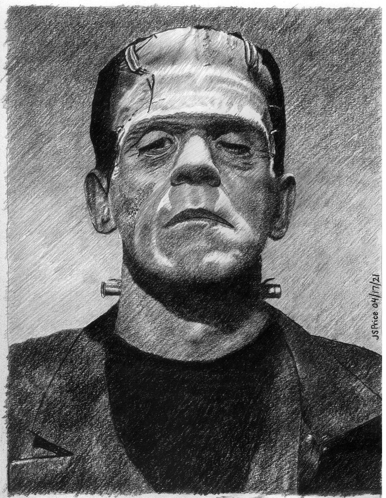Boris Karloff as the Frankenstein's Monster 01 Limited, Signed Print of ...