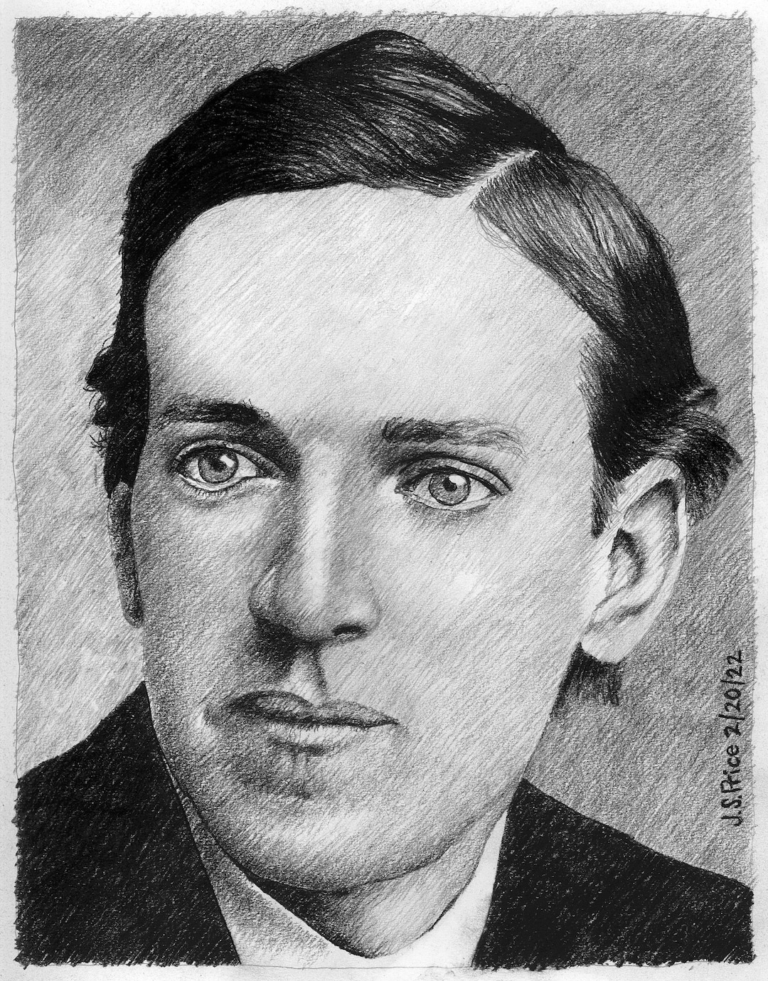 Upton Sinclair 01 - Limited, Signed Print of Original Charcoal Drawing ...