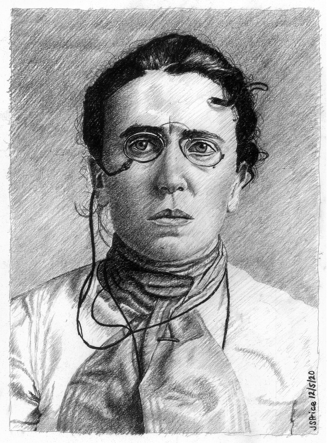 Emma Goldman - Limited, Signed Print of Original Charcoal Drawing of ...
