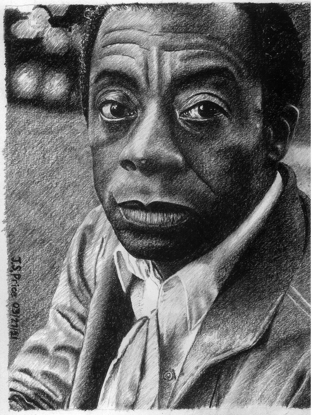James Baldwin 02 - Limited, Signed Print of Original Charcoal Drawing ...