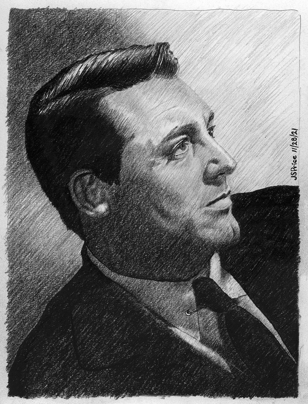 Cary Grant 01 - Original Charcoal Drawing From Photo - Etsy