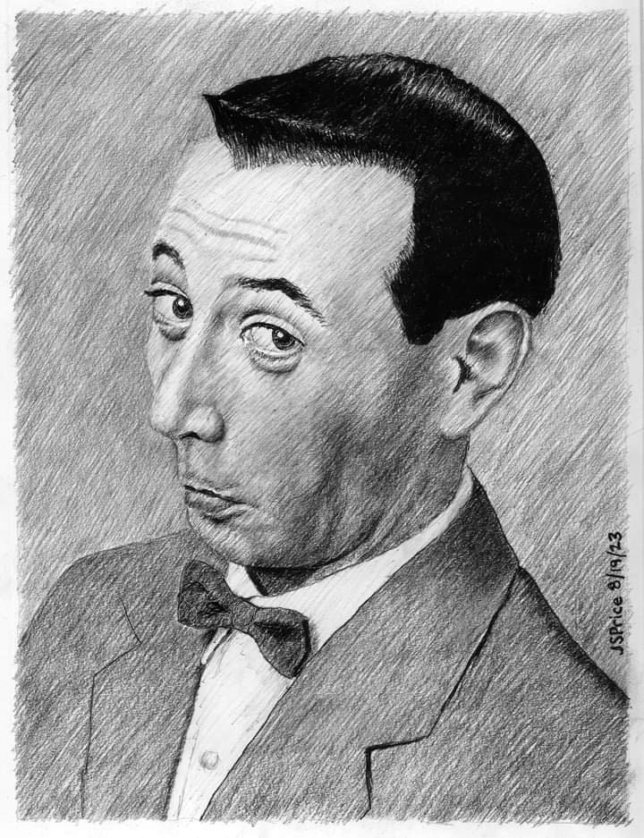 Paul Reubens 01 Limited, Signed Print of Original Charcoal Drawing - Etsy