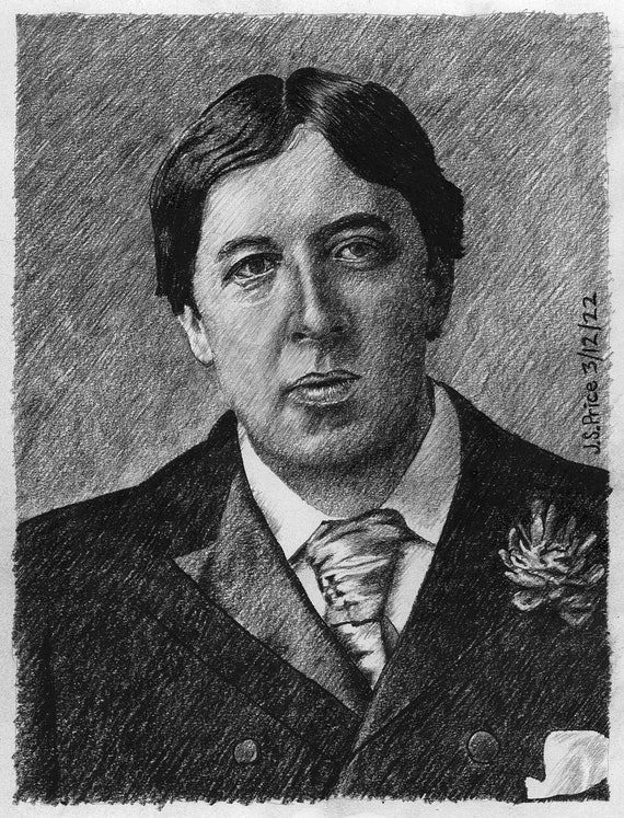 Oscar Wilde 01 Limited Signed Print of Original Charcoal | Etsy