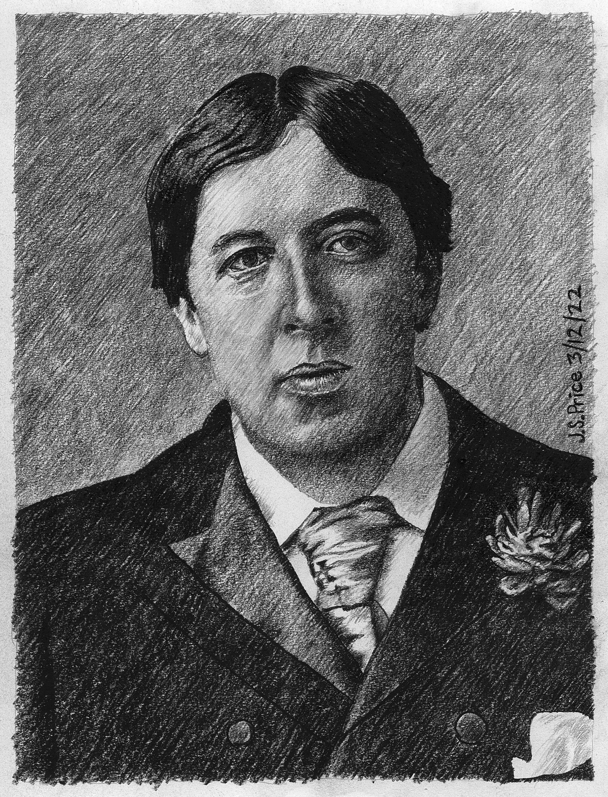 Oscar Wilde 01 - Limited, Signed Print of Original Charcoal Drawing - Etsy