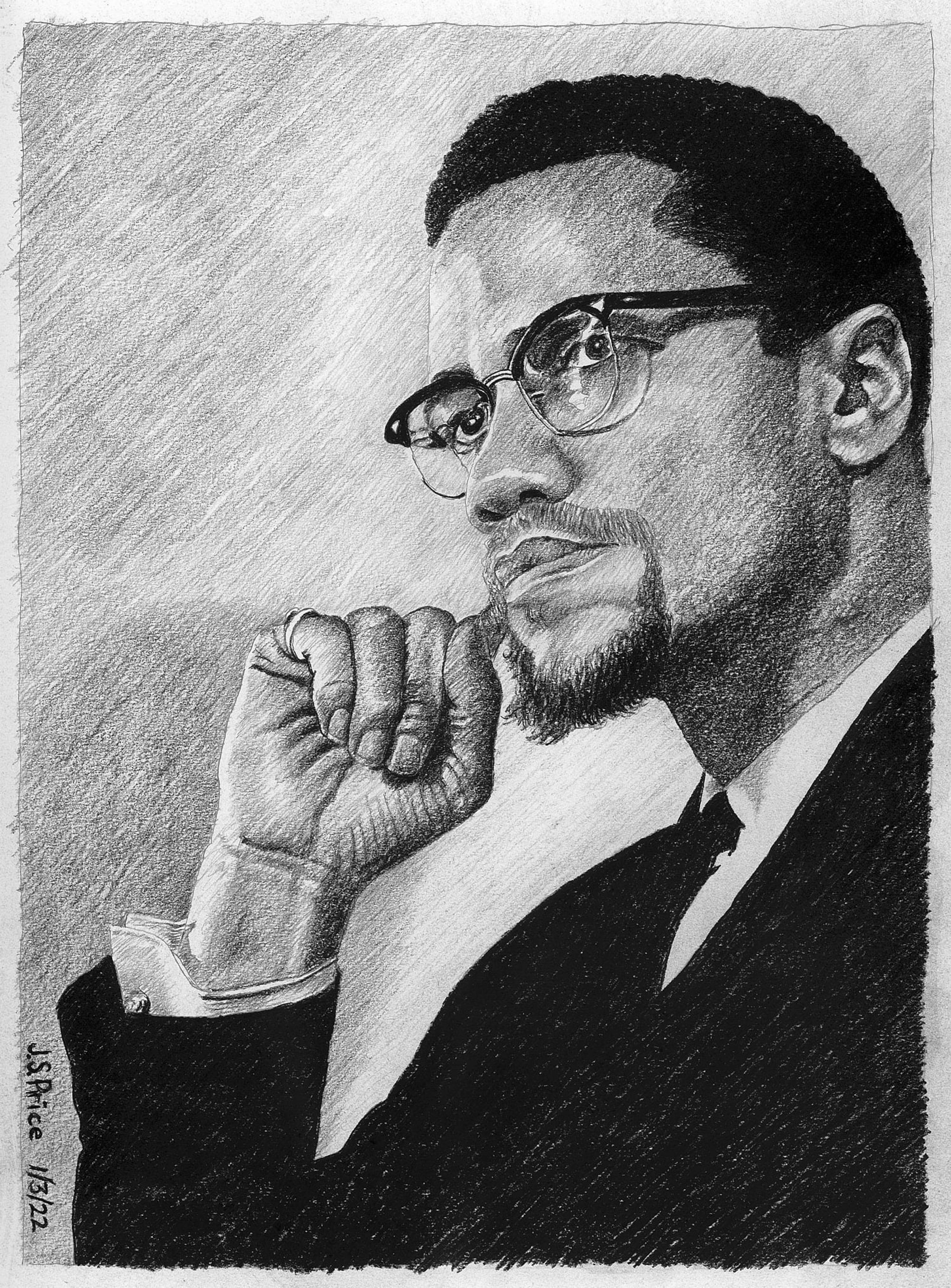 How To Draw Malcolm X