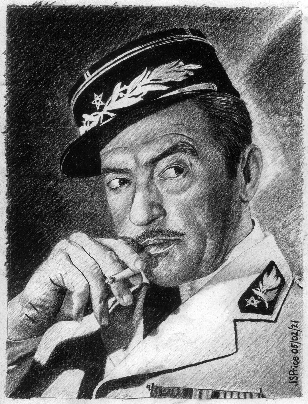 Claude Rains 01 - Signed Original Charcoal Drawing of Photograph - Etsy