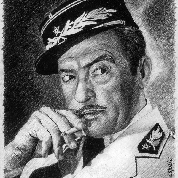 George Carlin 01 Limited, Signed Print of Original Charcoal Drawing of ...