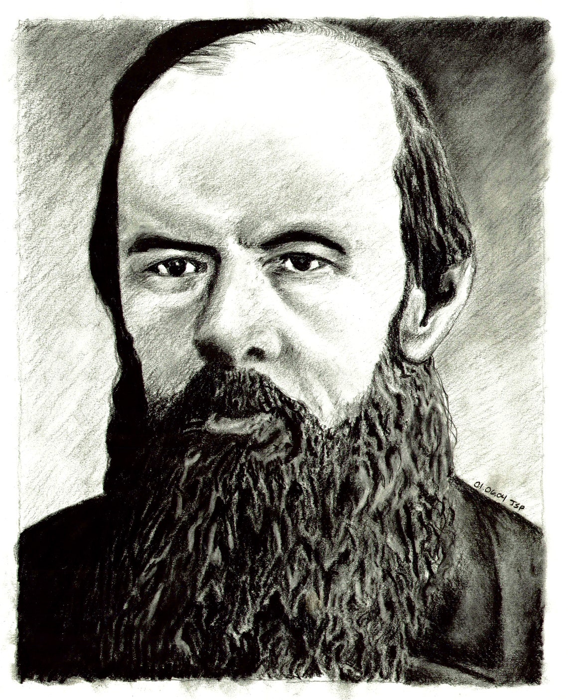 Fyodor Dostoevsky 01 limited signed print of original | Etsy