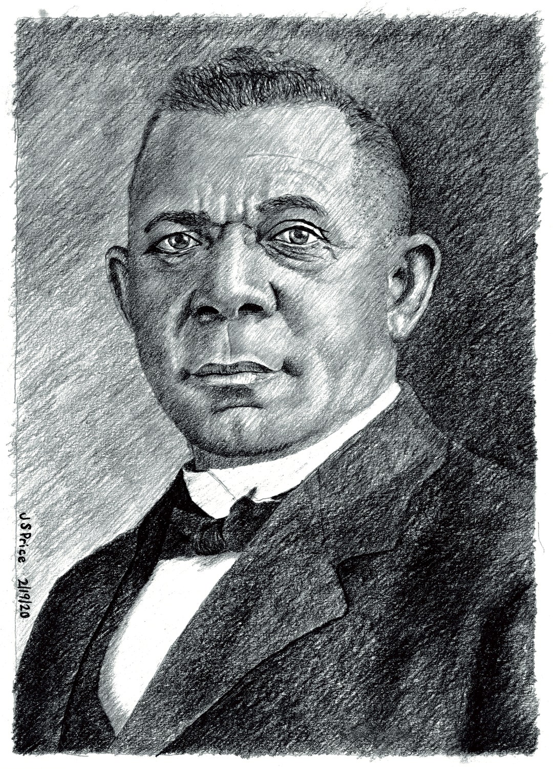 Booker T. Washington - Limited, Signed Print of Original Charcoal ...