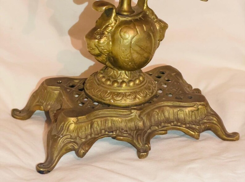 Antique Copper Statue – Winged Child on Sphere – European Baroque Style ...