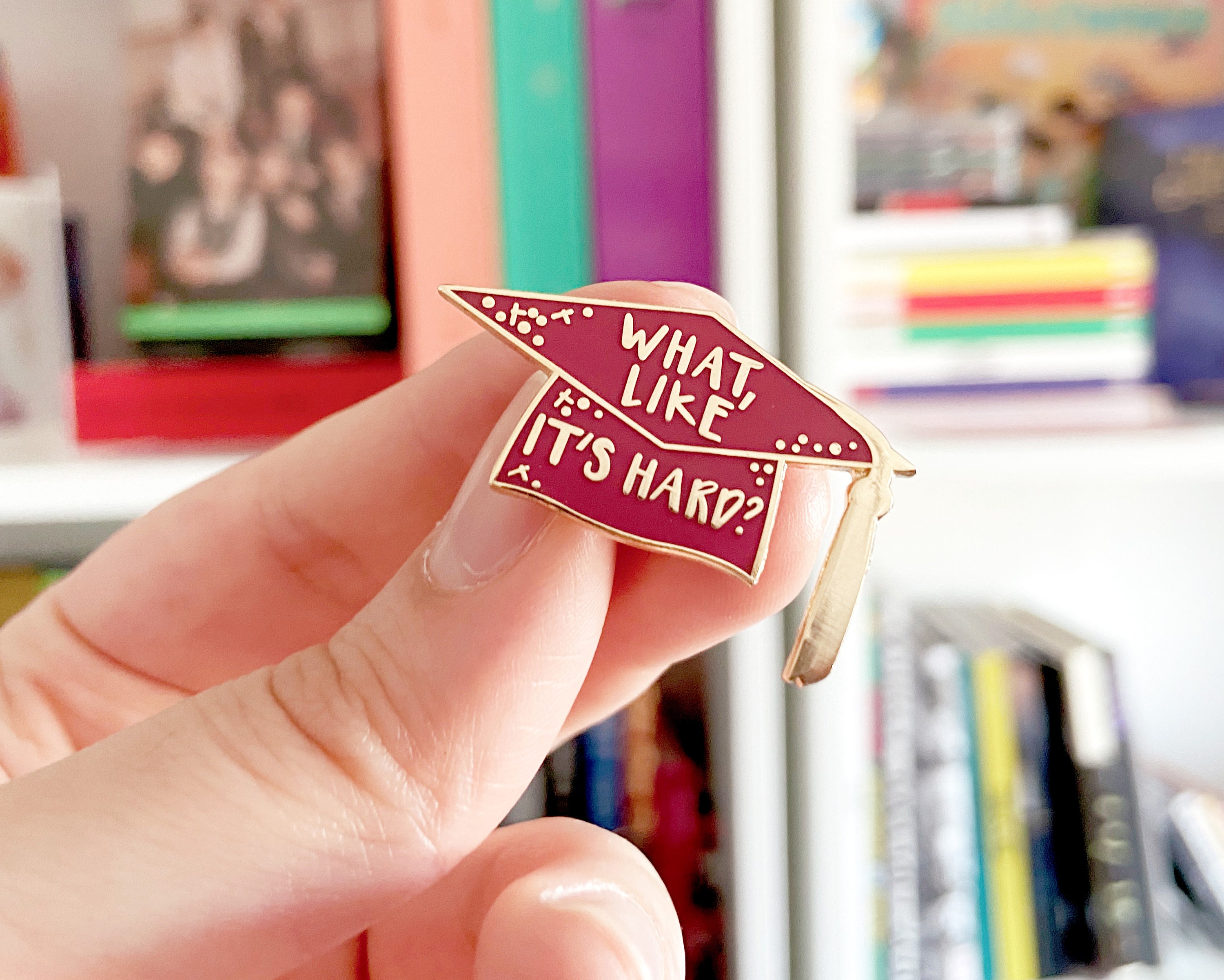 What Pin Graduation Cute Enamel Pin | Etsy