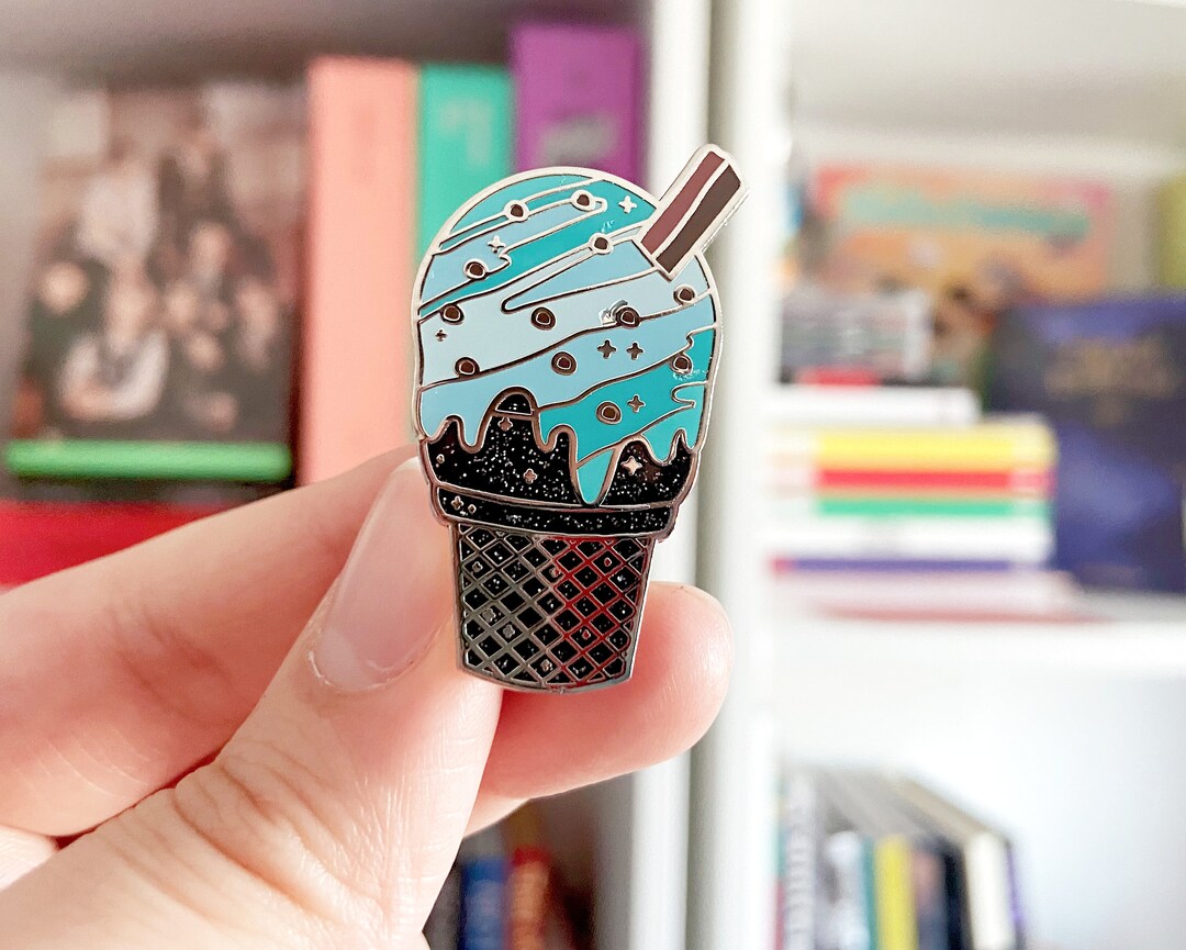 Uranus Mint Chocolate Meteoroid Ice Cream Enamel Pin - Etsy