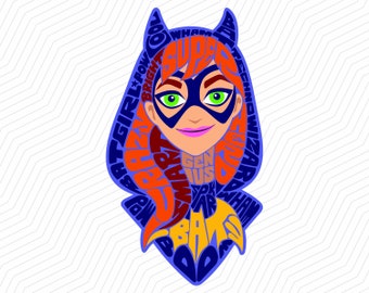Batgirl svg | Etsy