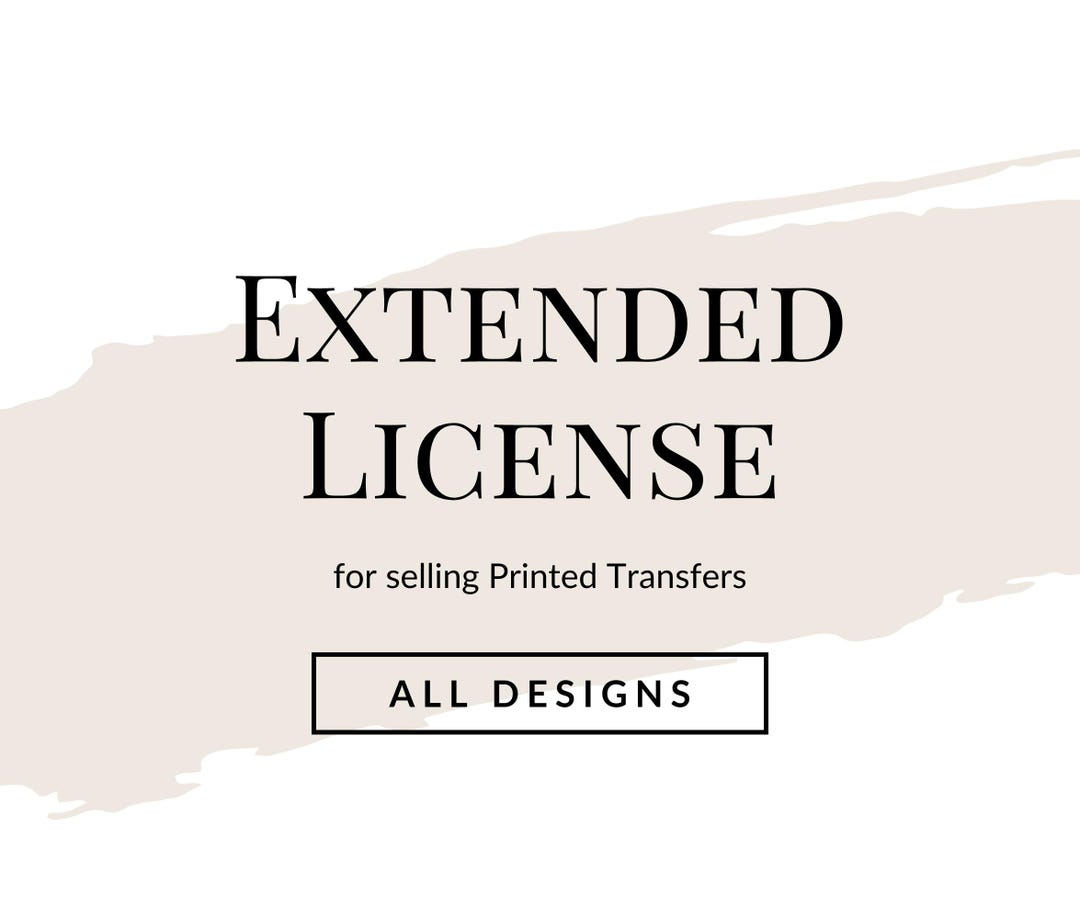 Extended License for Commercial Use for ALL DESIGNS in the All of Auss ...