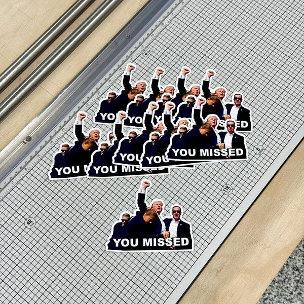 Trump You Missed Stickers - Etsy