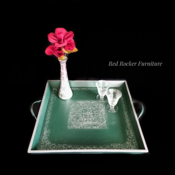 Antique Serving Tray - Etsy