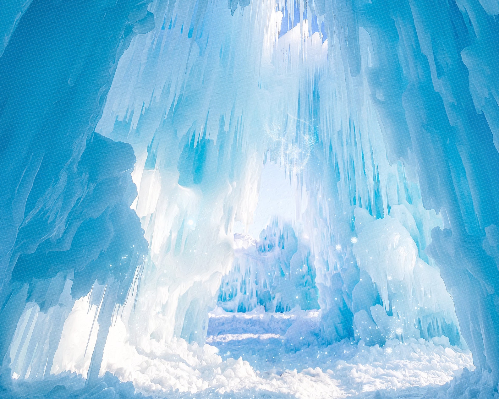 Frozen Digital Backdrop Digital Frozen Ice Castle Elsa - Etsy