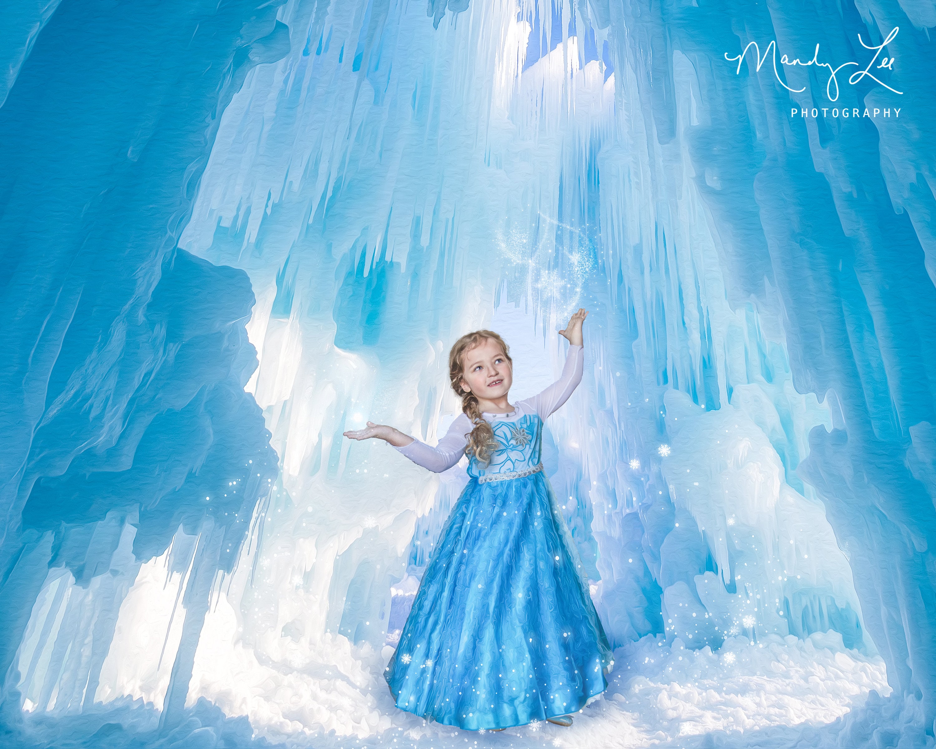 Frozen Digital Backdrop Digital Frozen Ice Castle Elsa - Etsy