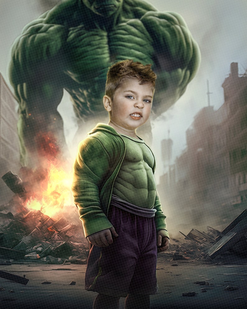 Hulk Digital Backdrop - Digital Superhero - Hulk Digital - Demolished ...