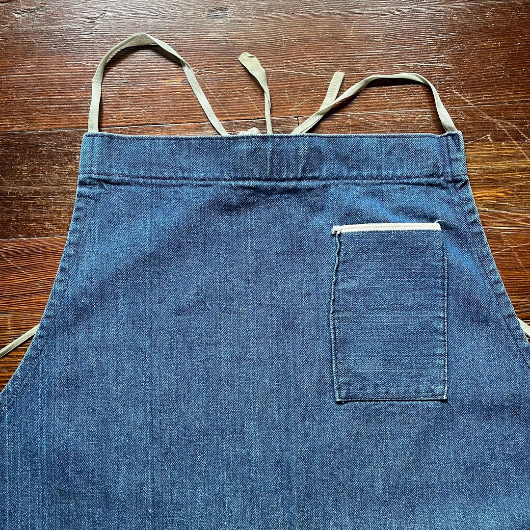 Vintage 40s 50s Selvedge Denim Apron Workshop Americana - Etsy