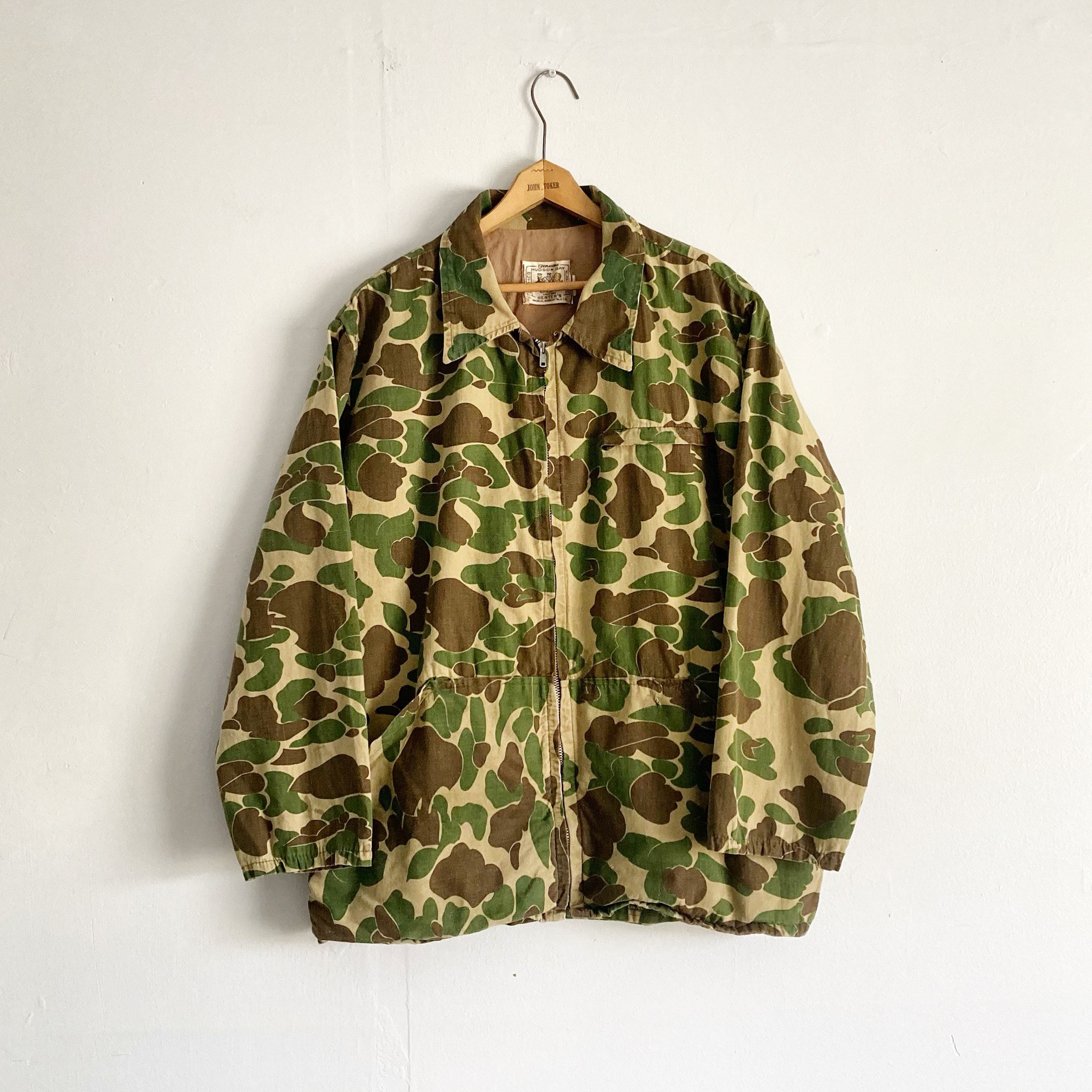 Vintage 60s Hudson Bay Camo Hunting Jacket Frogskin Size L - Etsy