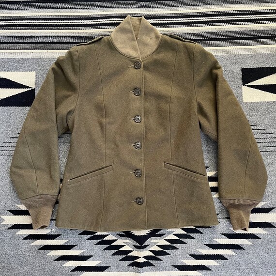 Vintage 1940s WWII Womens Bomber Military Jacket M44 … - Gem