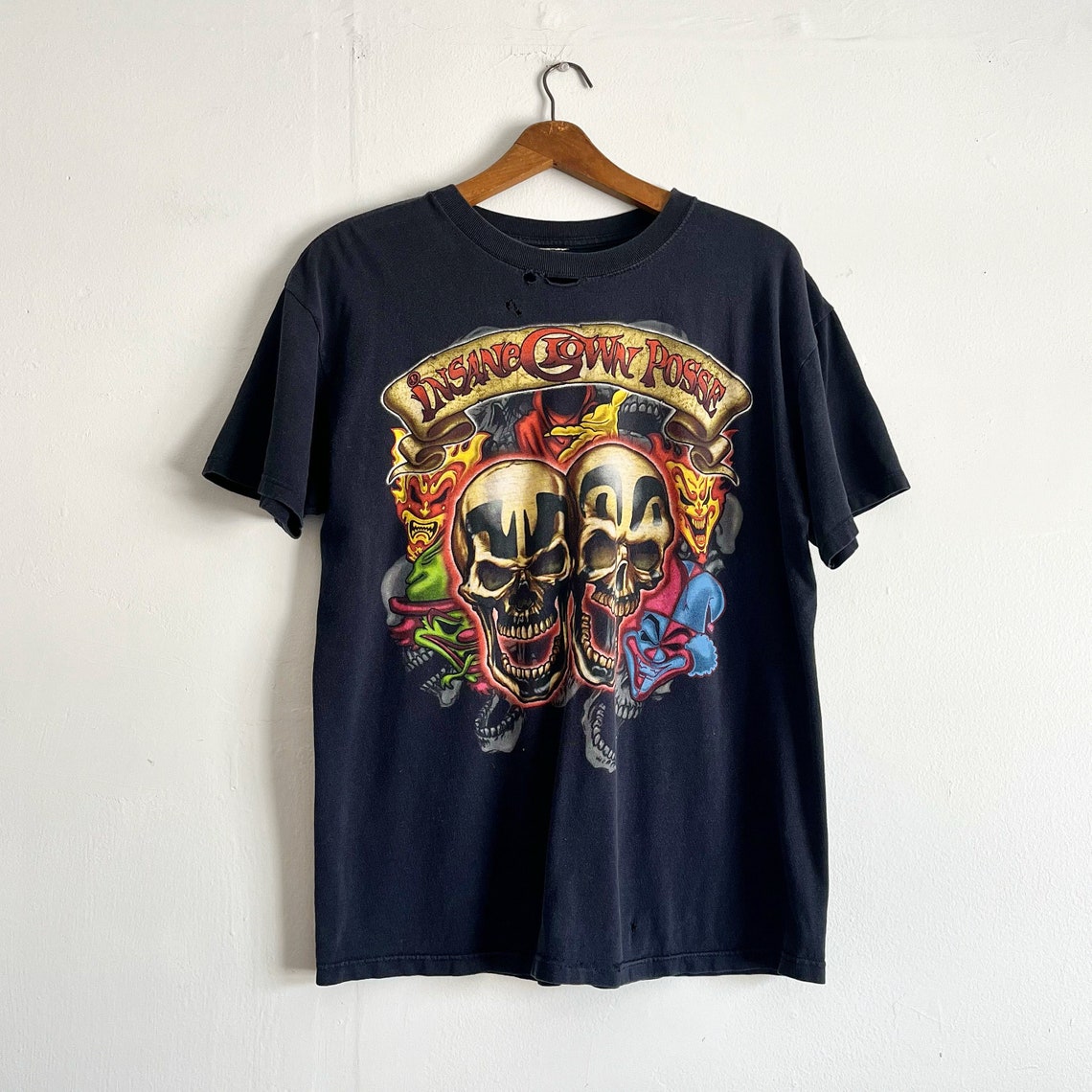 Vintage Y2K Insane Clown Posse the Posse Lives Black T Shirt Horror Rap ...