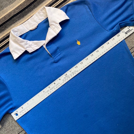 Vintage 70s 80s Middle finger embroidered polo hang t… - Gem