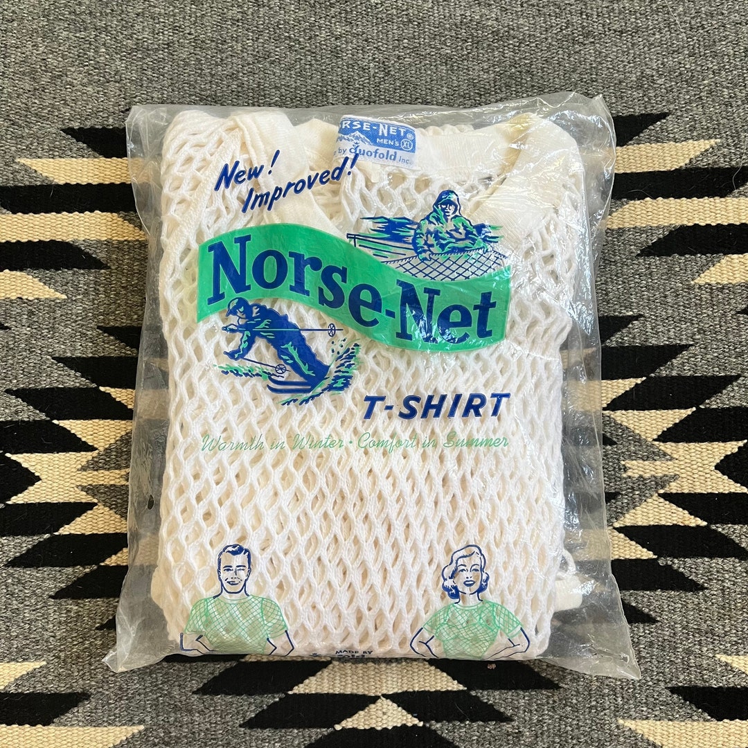 Vintage 60s Norse Net de Duofold Fishnet Shirt Deadstock en paquete Gay ...