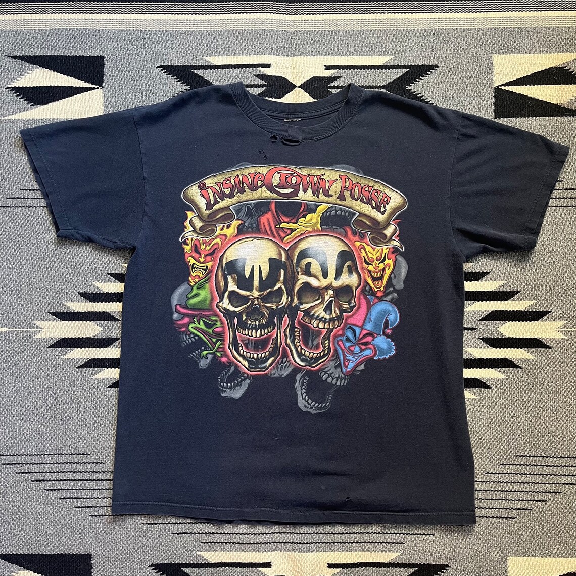 Vintage Y2K Insane Clown Posse the Posse Lives Black T Shirt Horror Rap ...