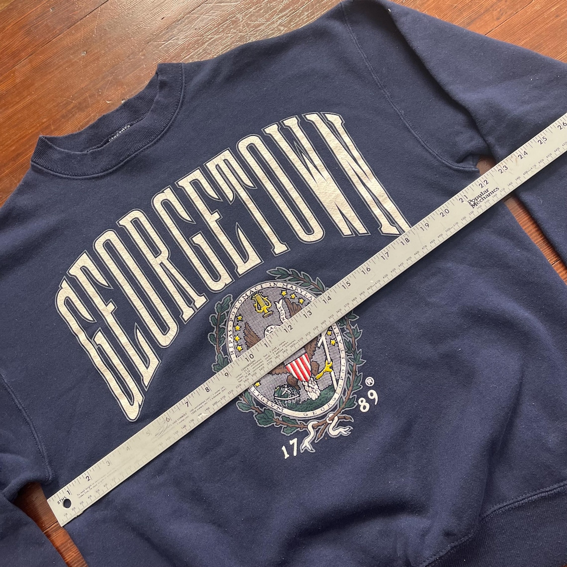Vintage 90s Georgetown University Sweatshirt Washington DC Size L - Etsy