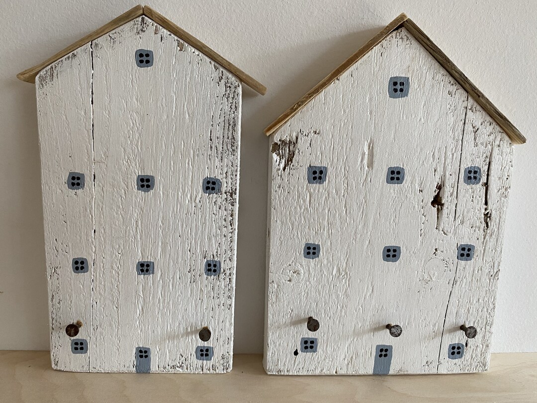 Reclaimed Wood Key Holder Rustic House Key Rack, Entryway Organizer ...