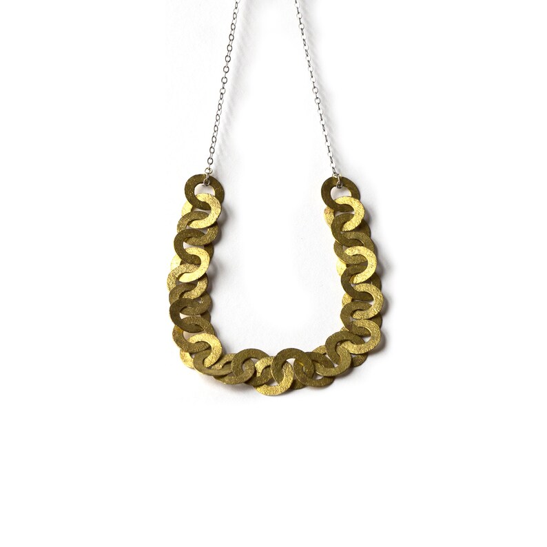Handmade Brass Chain Necklace - Etsy