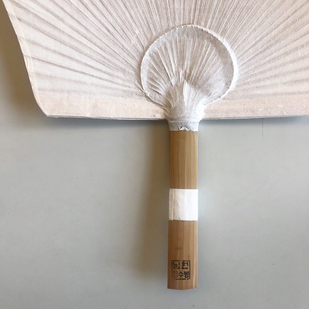 Korean Artisan's Handcraft Fan / Paper Bamboo Fan - Etsy