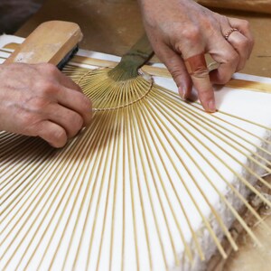 Korean Artisan's Handcraft Fan / Paper Bamboo Fan - Etsy