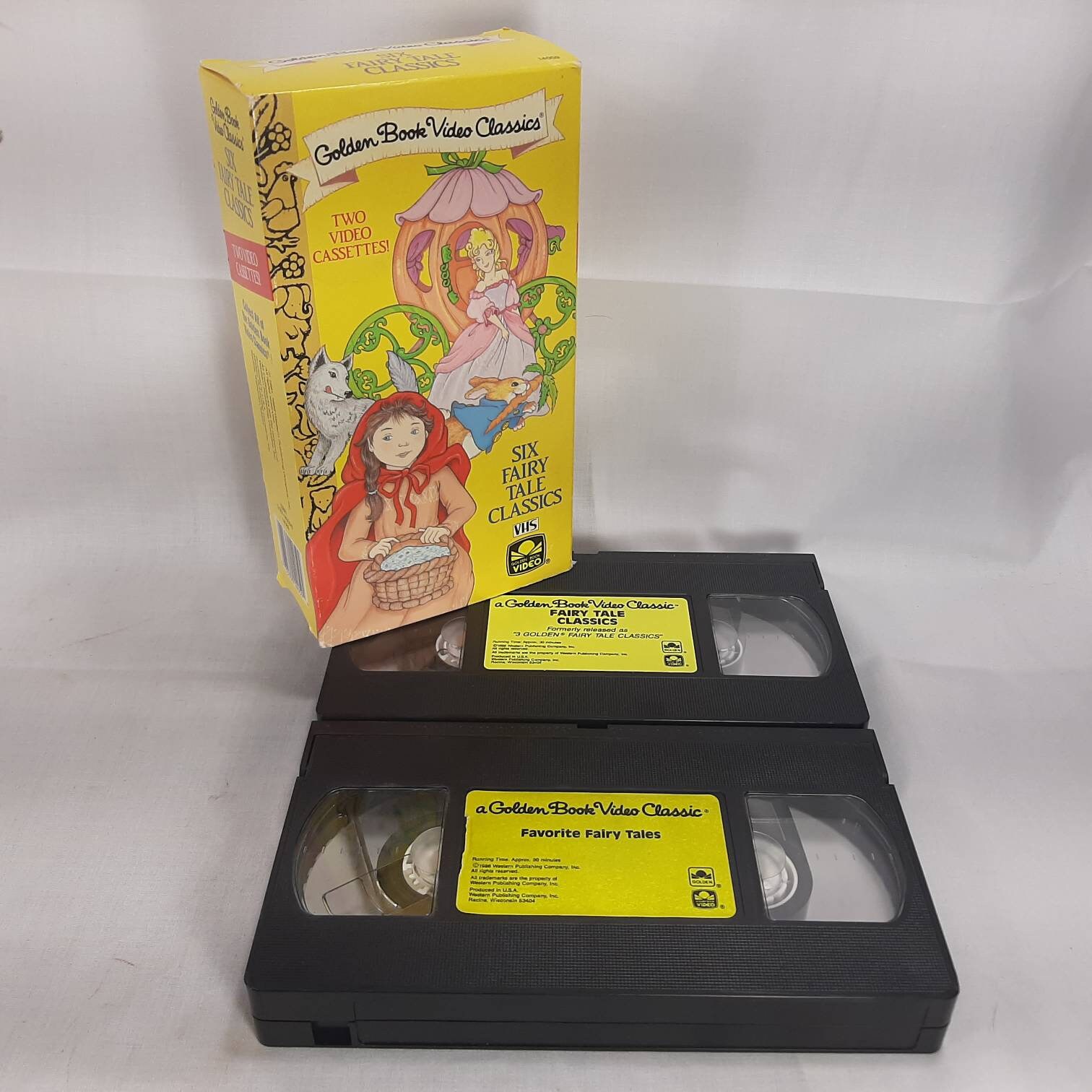 Golden Book Video Classics VHS Set of 2 1991 Six Fairy Tale Classics ...