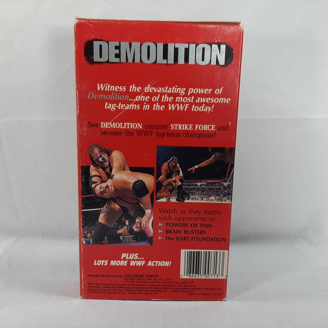 Demolition Witness the Power VHS 1989 Smash Ax Fiji WWF World - Etsy