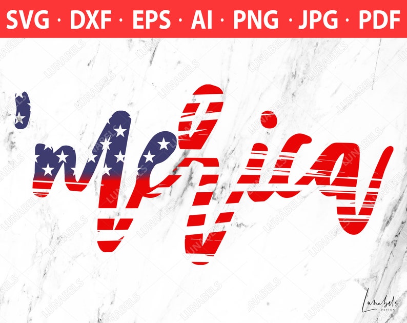 Merica svg Merica clipart Merica Flag 4th of July svg | Etsy