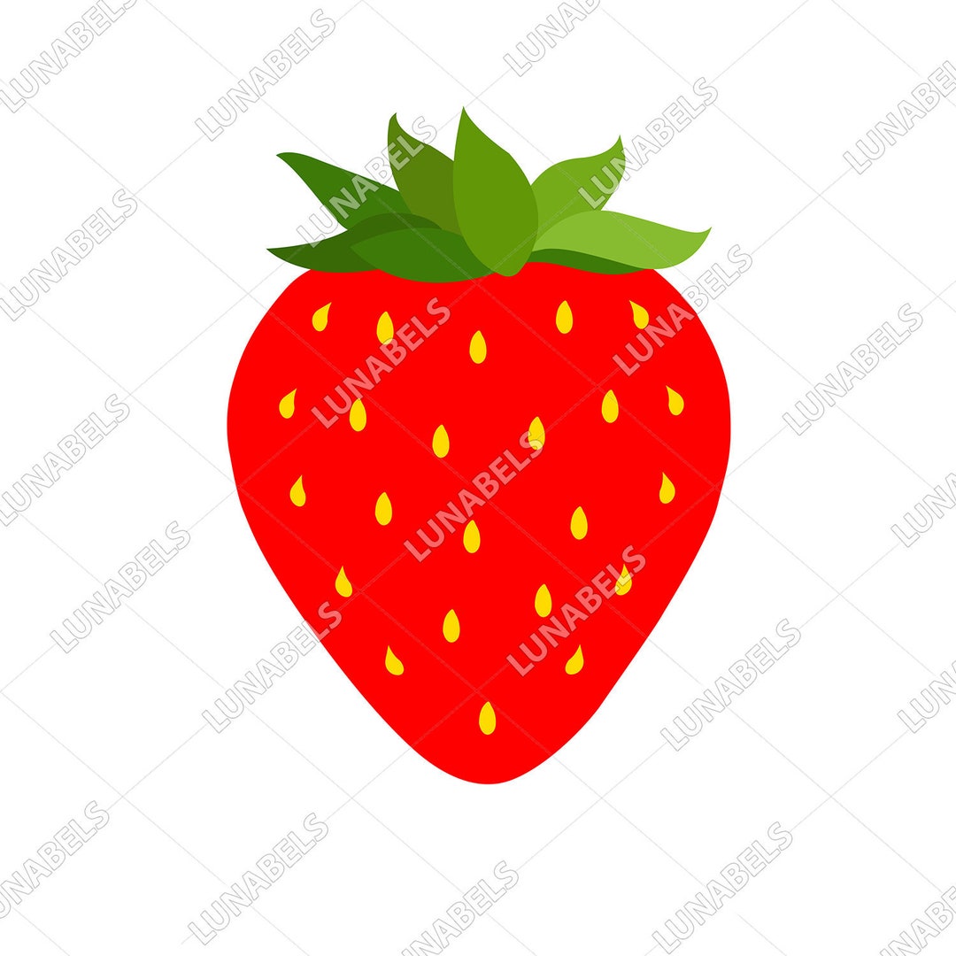 Strawberry SVG, Strawberry Cut File, Strawberry Clipart, Vinyl Decal ...