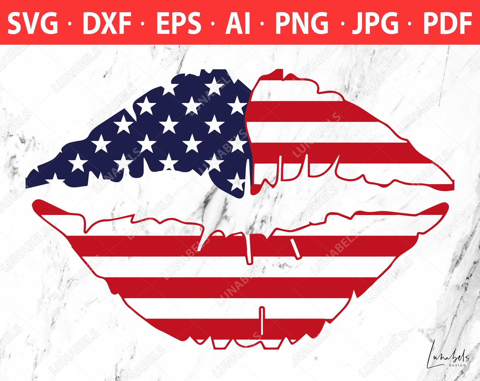 American Flag Lips Svg, Flag Lips Svg, Lips Svg, Girl Lips Svg, 4th of ...